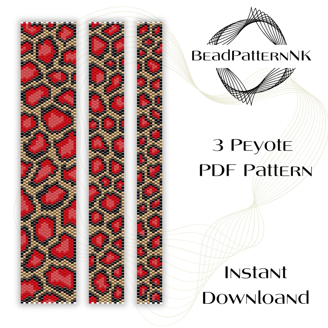 Miyuki Bracelet Patterns Leopard Peyote Bracelet Pattern Miyuki Delica ...