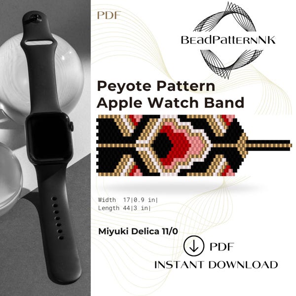 Beaded Watch Band - Etsy