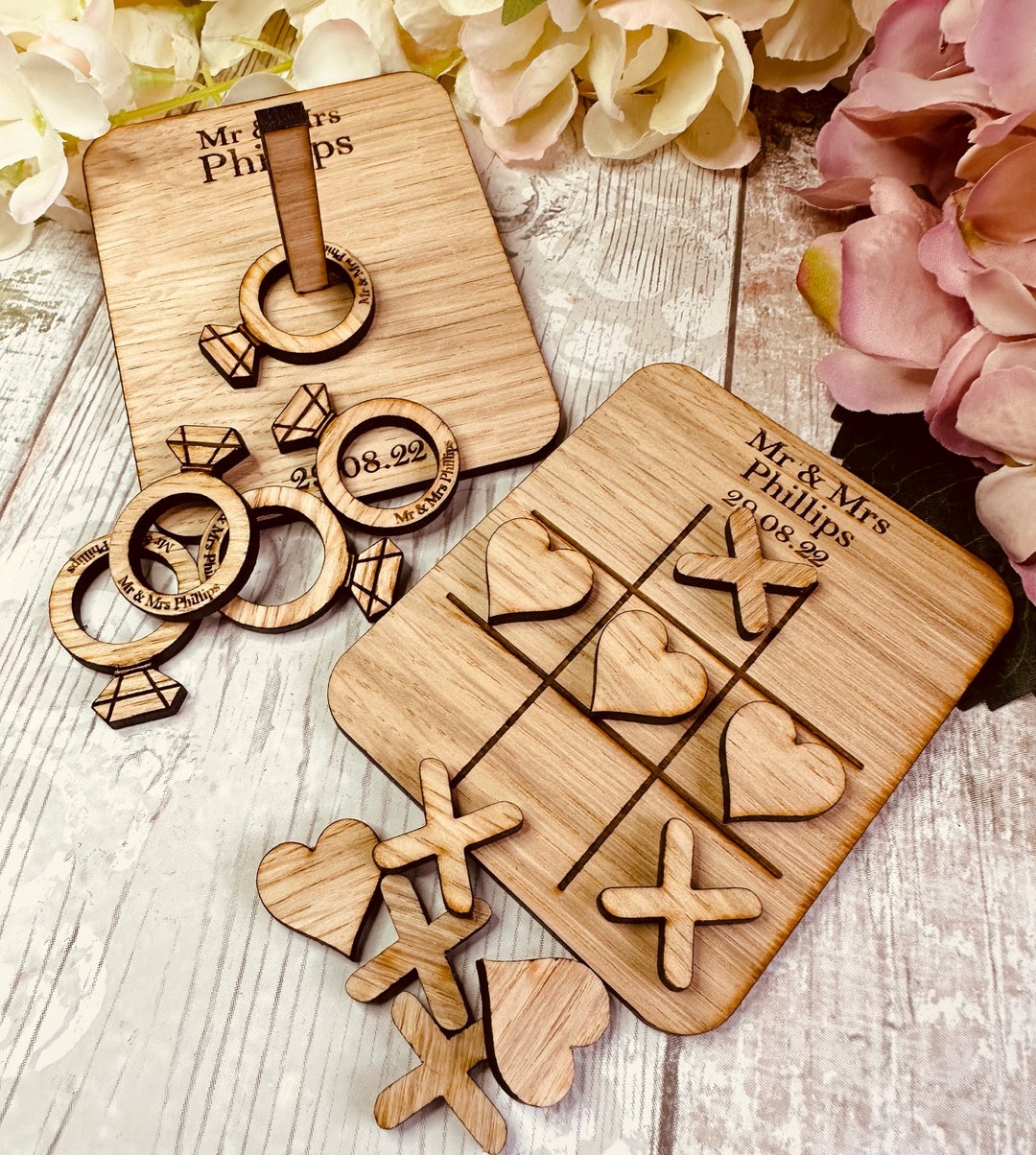 Personalised Table Top Wedding Games | Wedding Favours | Wedding ...