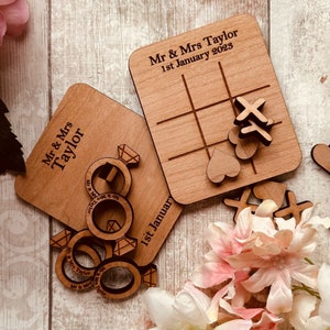Personalised Table Top Wedding Games | Wedding Favours | Wedding ...