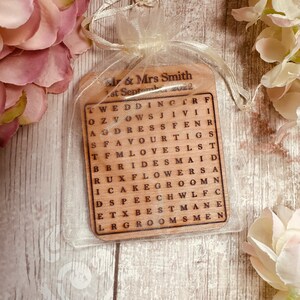Personalised Table Top Wedding Games | Wedding Favours | Wedding ...