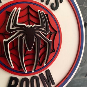 Personalised Spider Man Childs Room Sign - Etsy UK