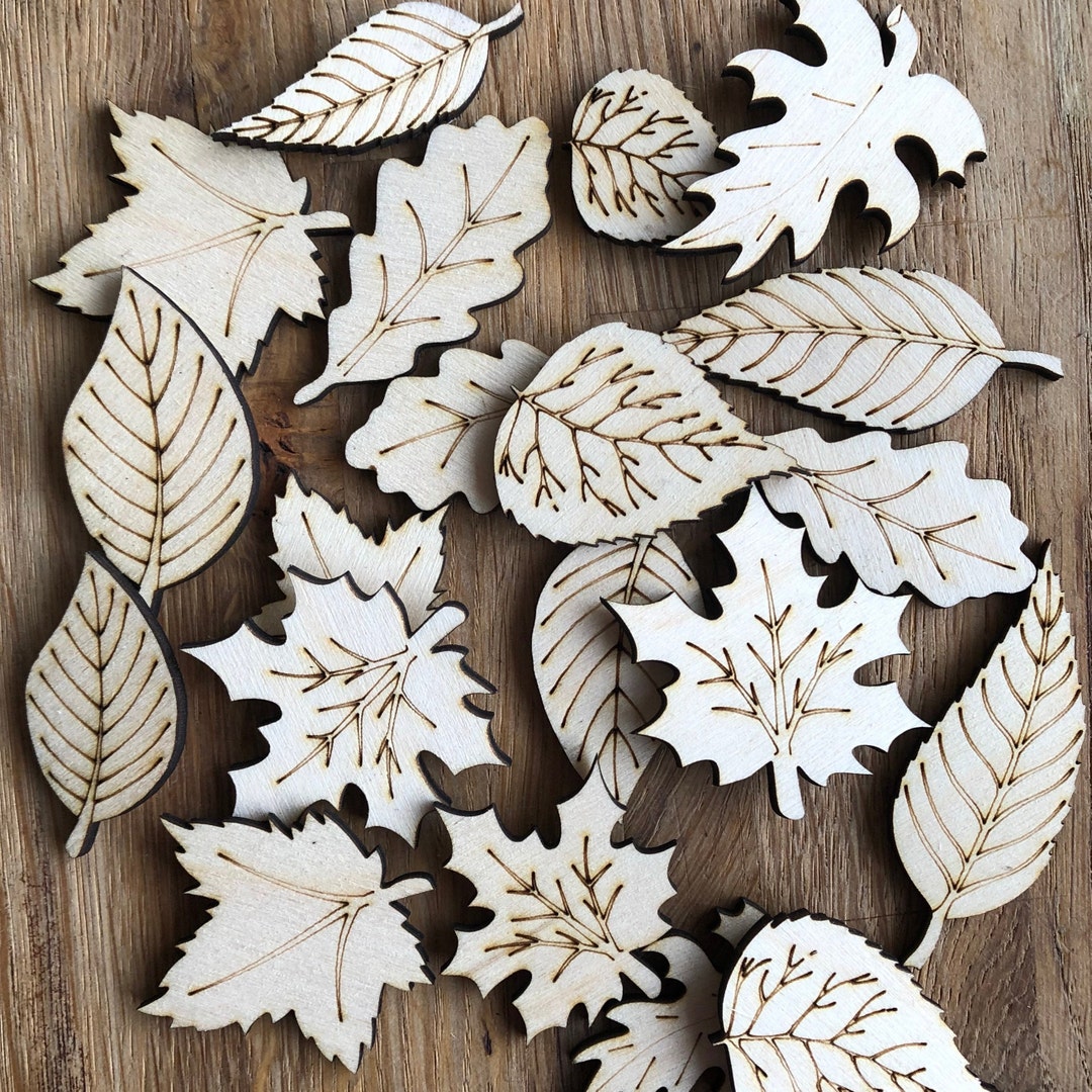 Leaf Themed Wood Craft Shapes - Etsy