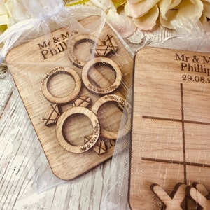 Personalised Table Top Wedding Games | Wedding Favours | Wedding ...