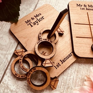 Personalised Table Top Wedding Games | Wedding Favours | Wedding ...
