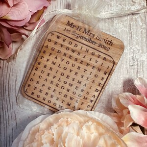 Personalised Table Top Wedding Games | Wedding Favours | Wedding ...