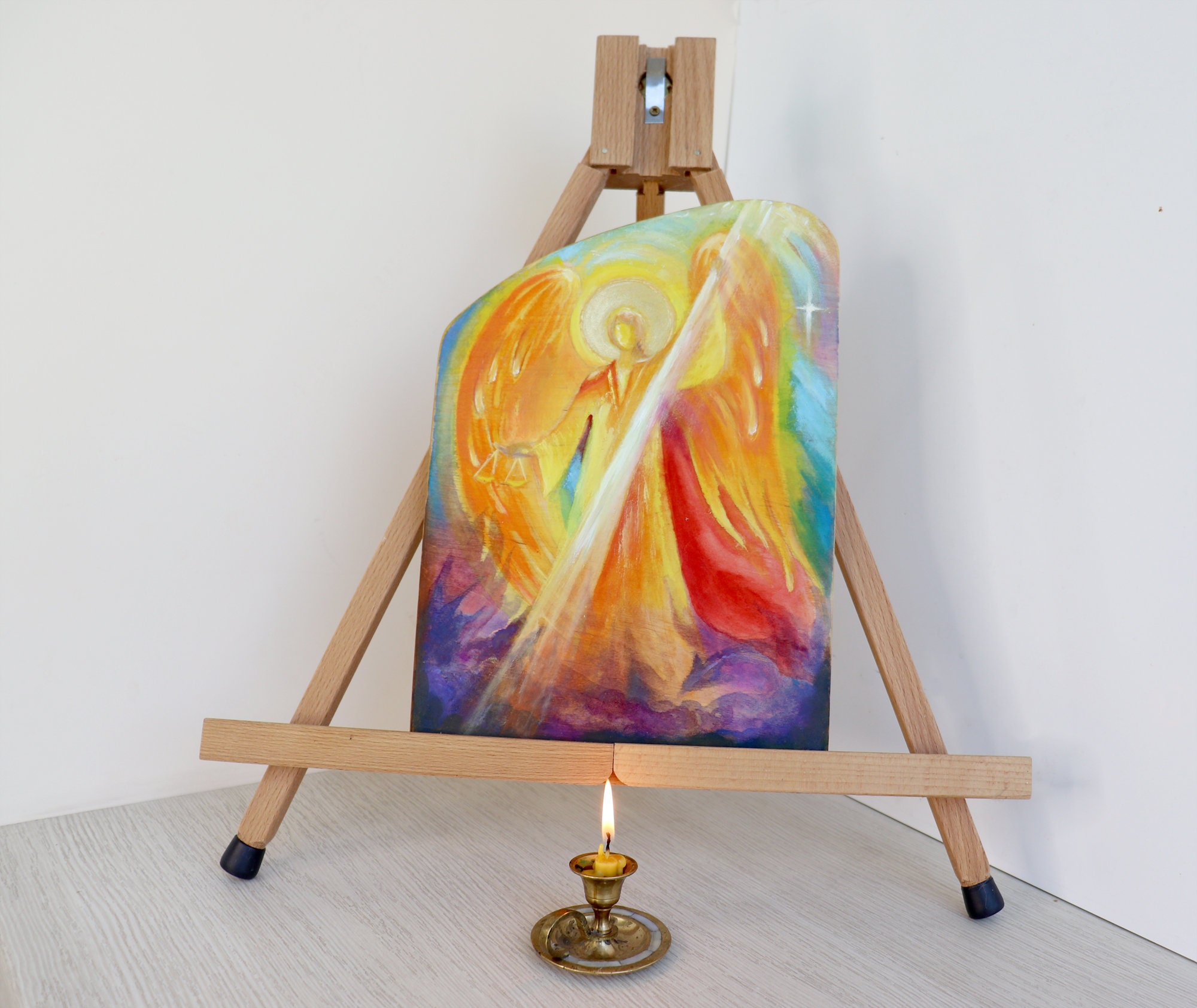 Archangel Michael. Home Decor. Michael's Image. 100% Handpainted on ...