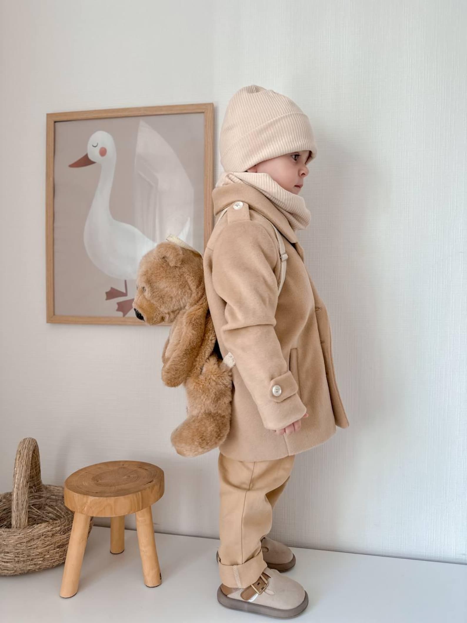 Boiled Wool Boys Pea Coat: Vintage Double-breasted Spring Jacket - Etsy