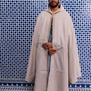 Selham, Burnous ,cloak With Hood ,hooded Winter Cloak - Etsy