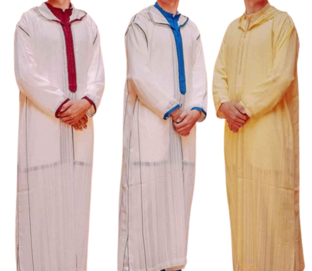 3-piece Moroccan Djellaba Jabador Set ,men's Wedding Kaftan - Etsy UK