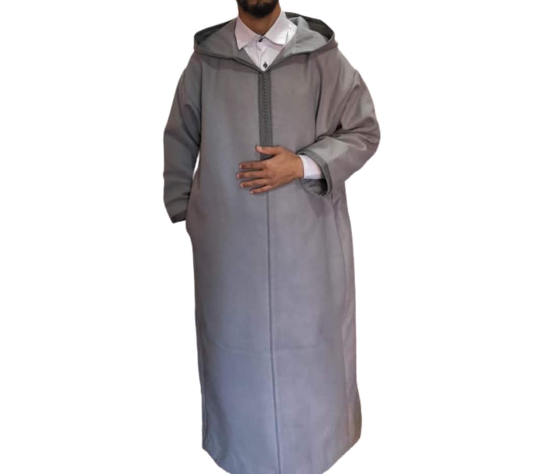 Moroccan Thobe, Moroccan Wool Djellaba, Winter Thobe ,pure Wool Hooded ...
