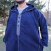 Winter Moroccan Thobe, Wool Djellaba , Hooded Thawb-navy BLUE - Etsy