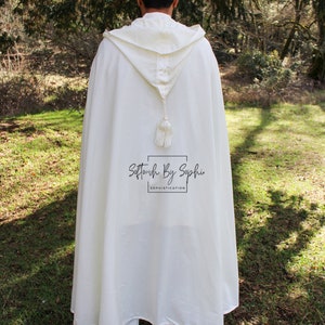 White Linen Hooded Cloak - Traditional Moroccan Burnous Selham and ...