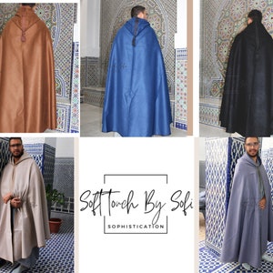 Hooded Winter Cloak , Selham, Cloak With Hood ,moroccan Burnous - Etsy
