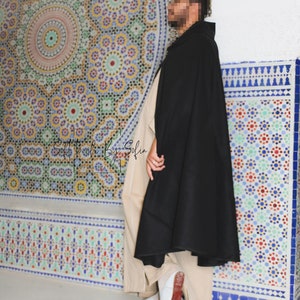 Hooded Winter Cloak , Selham, Cloak With Hood ,moroccan Burnous - Etsy