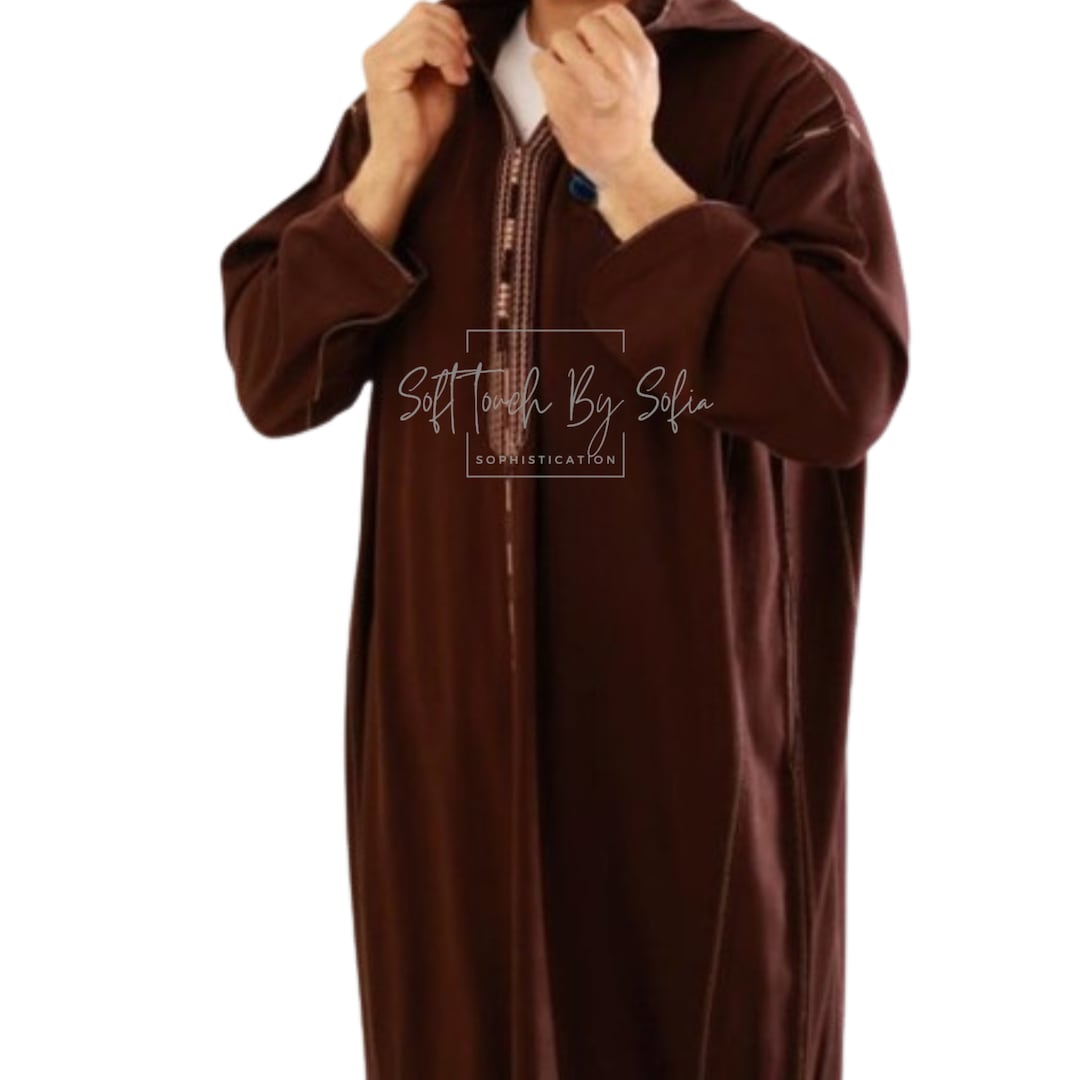 Winter Thobe ,moroccan Thobe,moroccan Wool Djellaba ,pure Wool Hooded ...