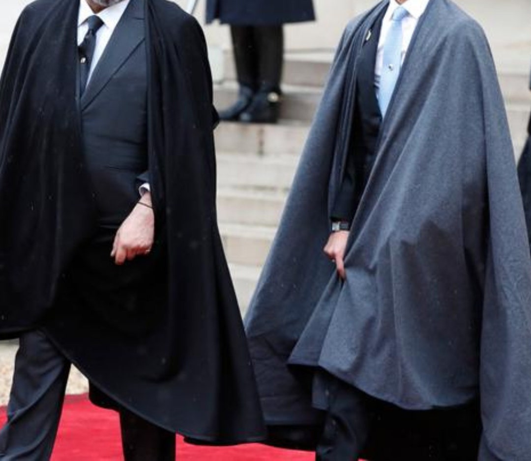 Hooded Winter Cloak With Hood ,black Selham, Cape Men,burnous - Etsy