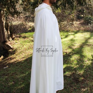 White Linen Hooded Cloak , Selham, Burnous, Pure Linen Cape - Etsy