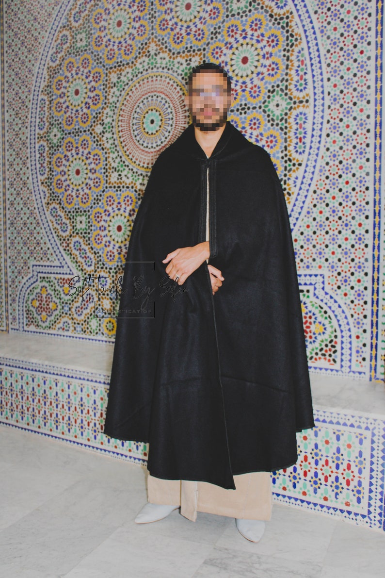 Hooded Winter Cloak , Selham, Cloak With Hood ,moroccan Burnous - Etsy