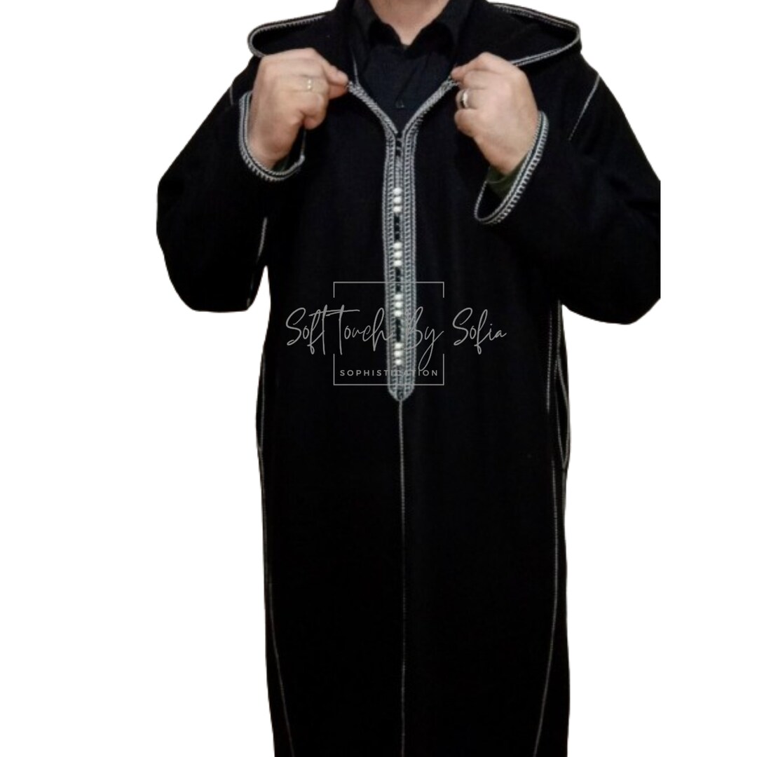 Winter Thobe ,moroccan Thobe,moroccan Wool Djellaba ,pure Wool Hooded ...