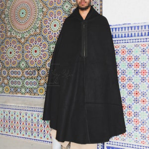 Hooded Winter Cloak ,selham ,moroccan Burnous ,winter Cape Men - Etsy