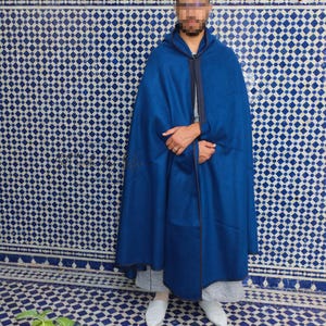 Selham, Burnous ,cloak With Hood ,hooded Winter Cloak - Etsy