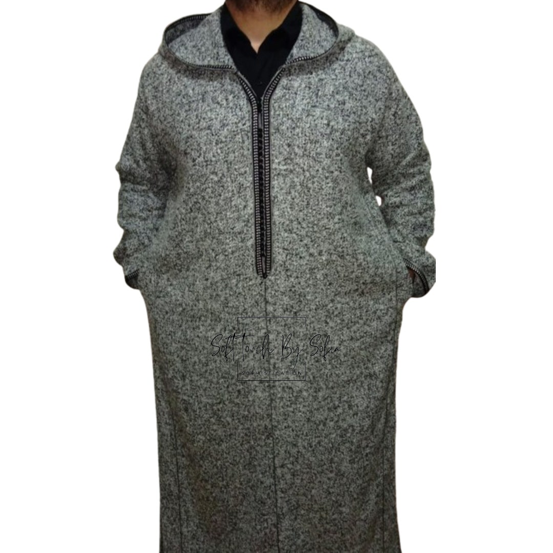 Moroccan Thobe,moroccan Wool Djellaba ,pure Wool Hooded Thobe,winter ...