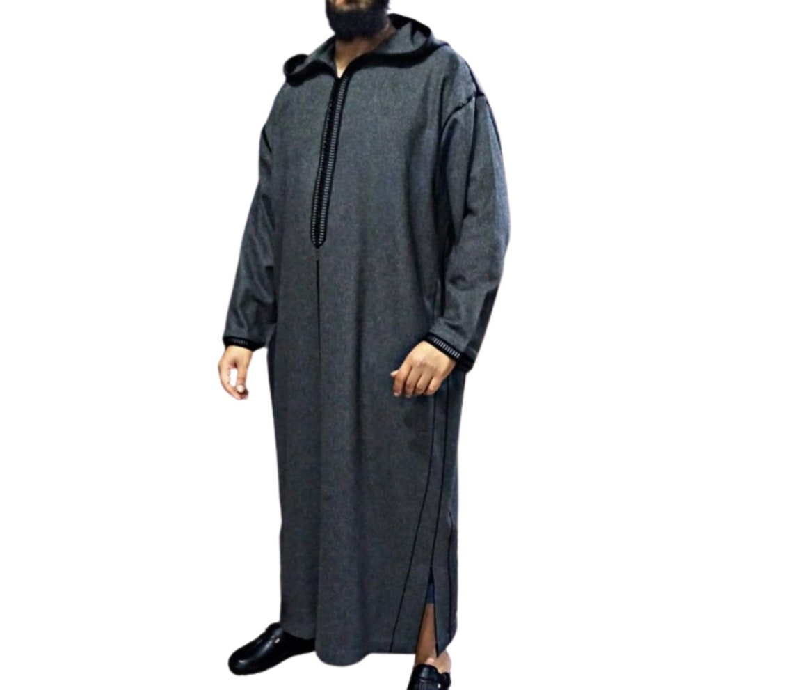 Set of Winter Thobe and Hooded Cloak moroccan Thobe Burnous - Etsy