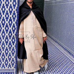 Hooded Winter Cloak , Selham, Cloak With Hood ,moroccan Burnous - Etsy