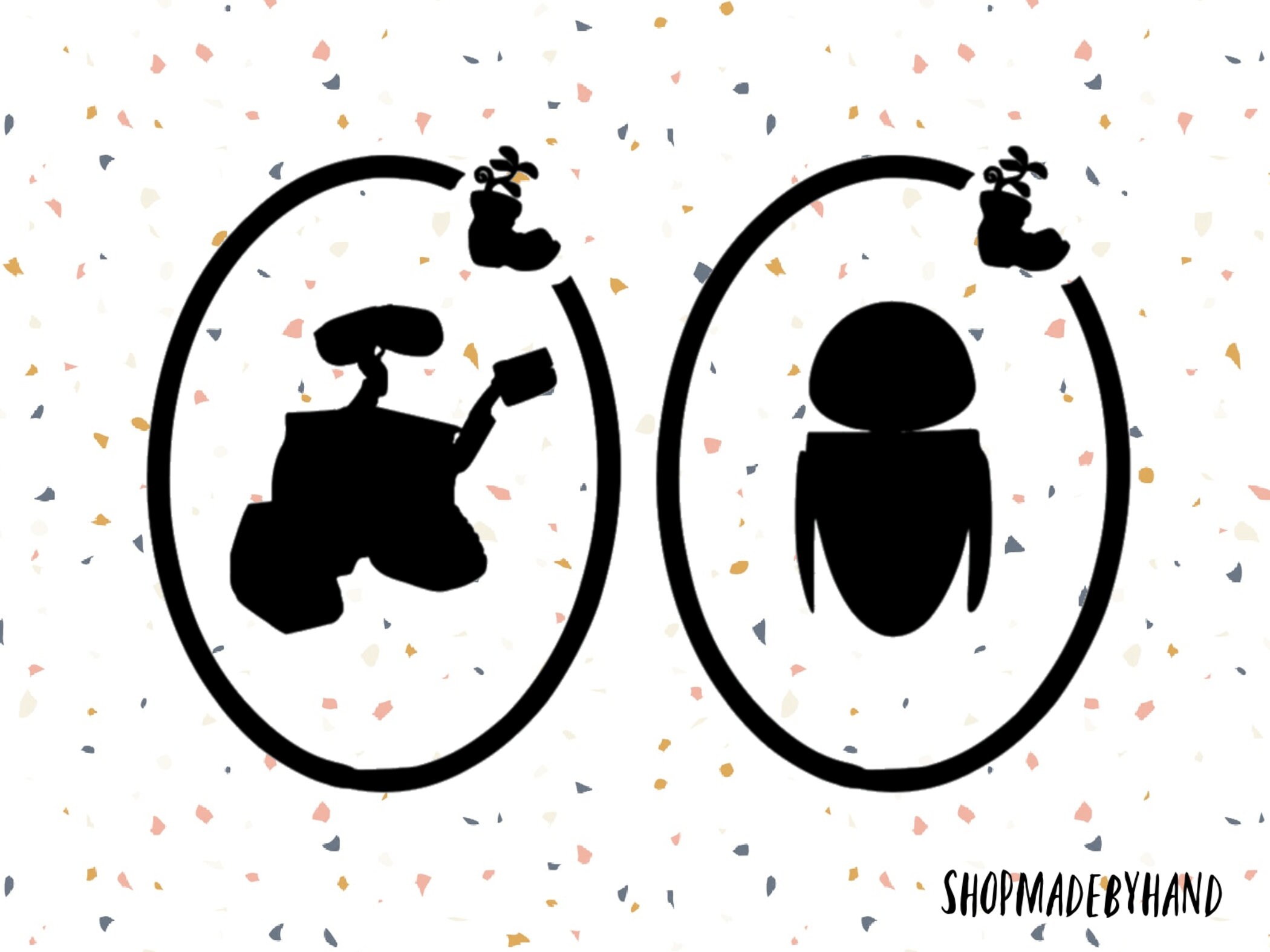 Walle and Eva Portrait Svg, Cricut Cut File, for Shirts, Matching ...