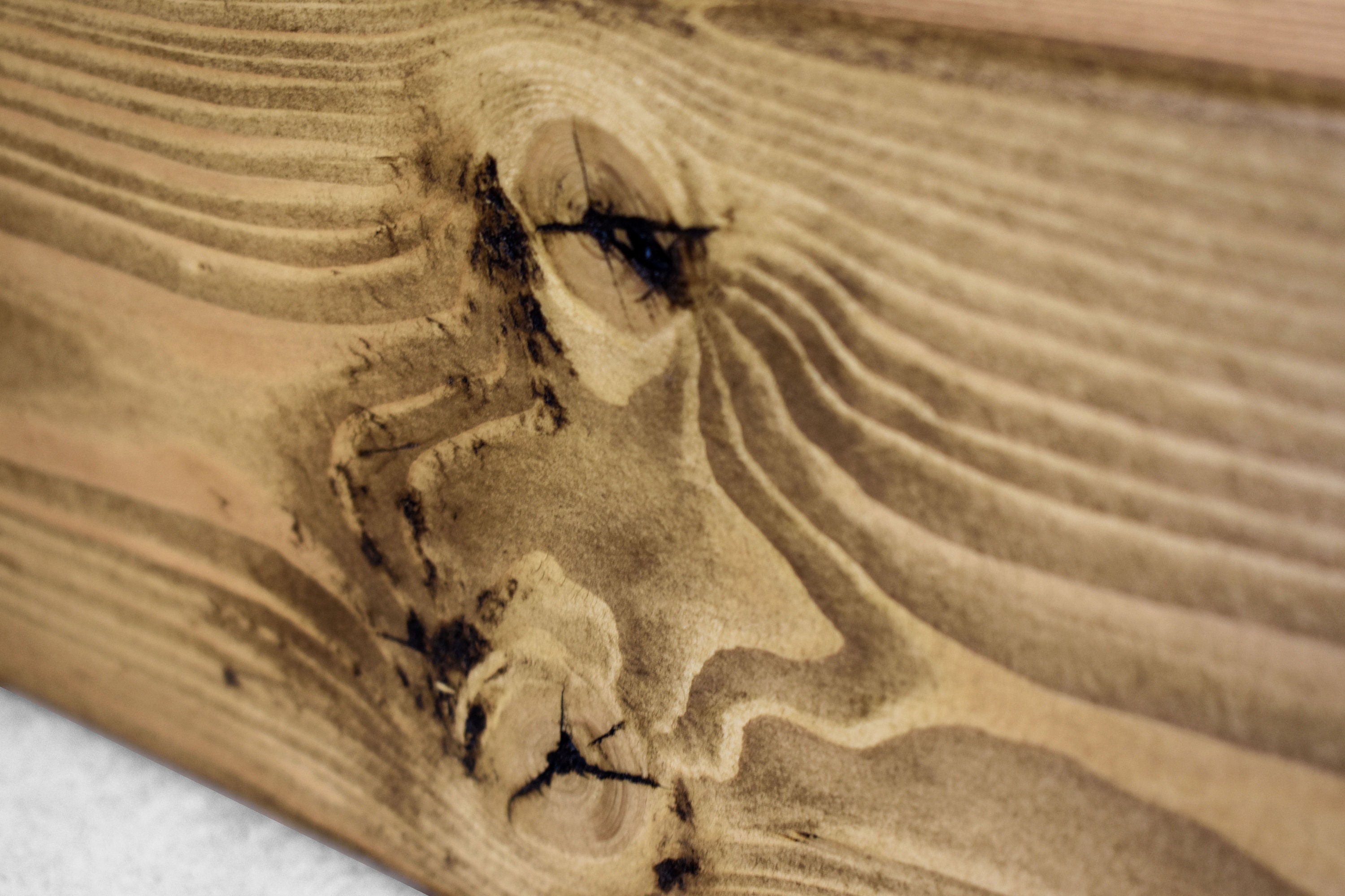 Live Edge Rustic Floating Shelf Solid Wood Wayne Edge Chunky - Etsy