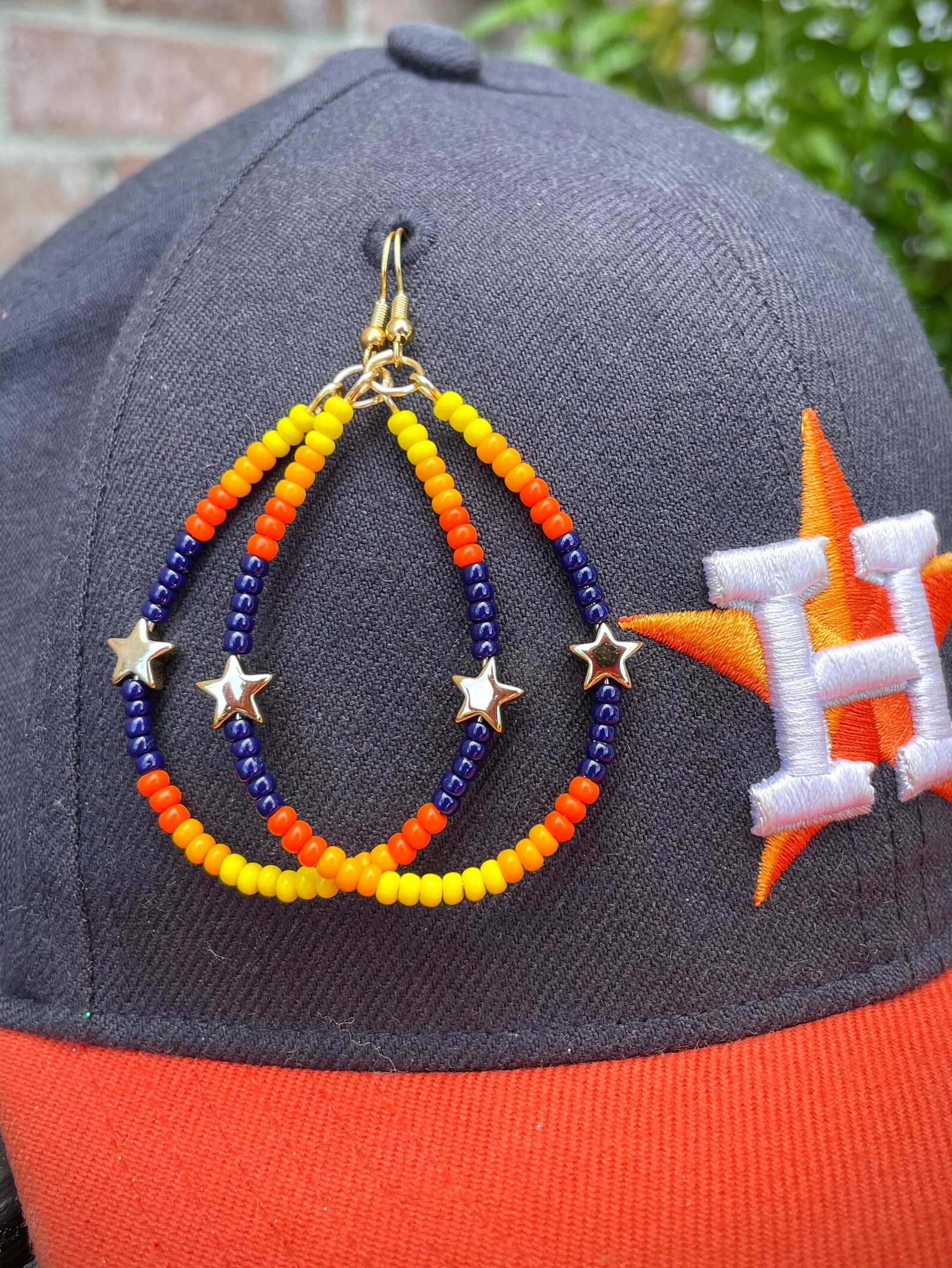 Houston Astro's Baseball Fan Earrings Classic and - Etsy
