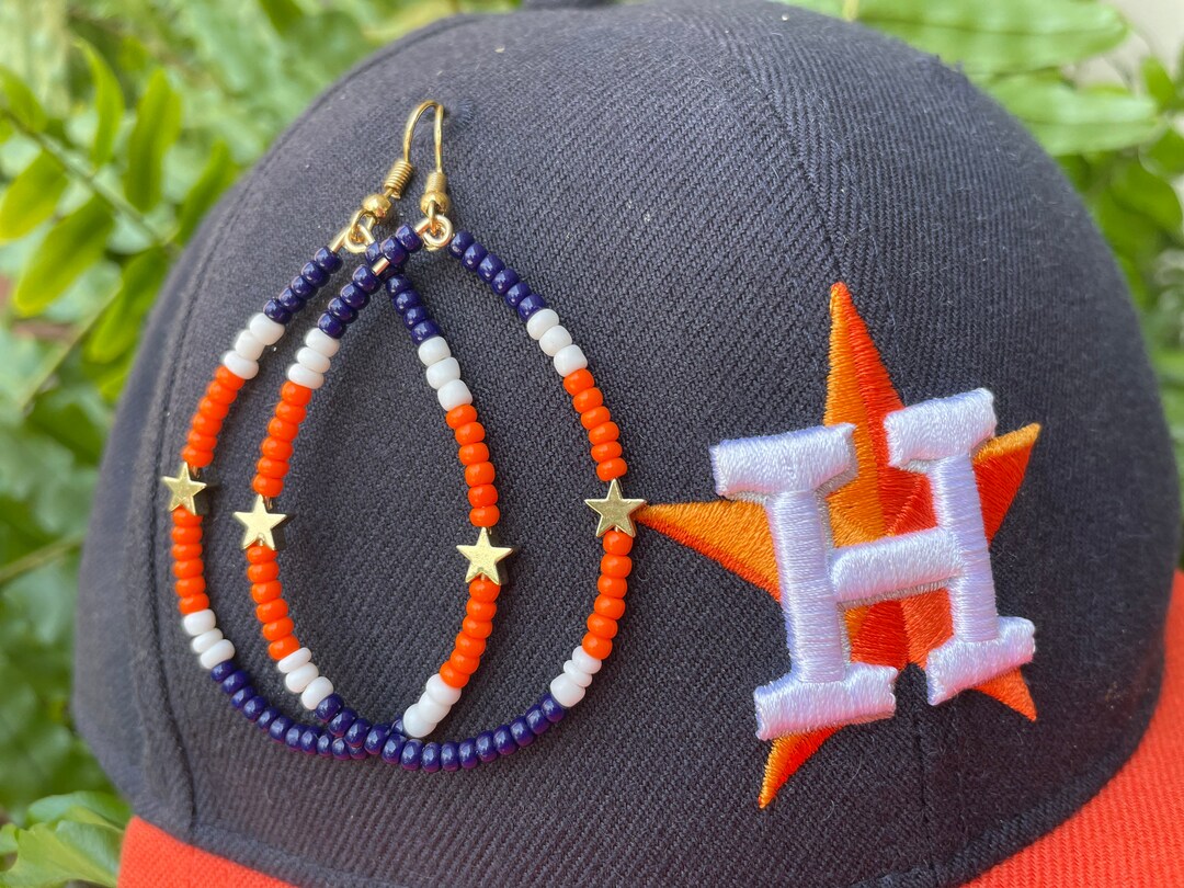 Houston Astro's Baseball Fan Earrings Classic and Throwback Styles - Etsy