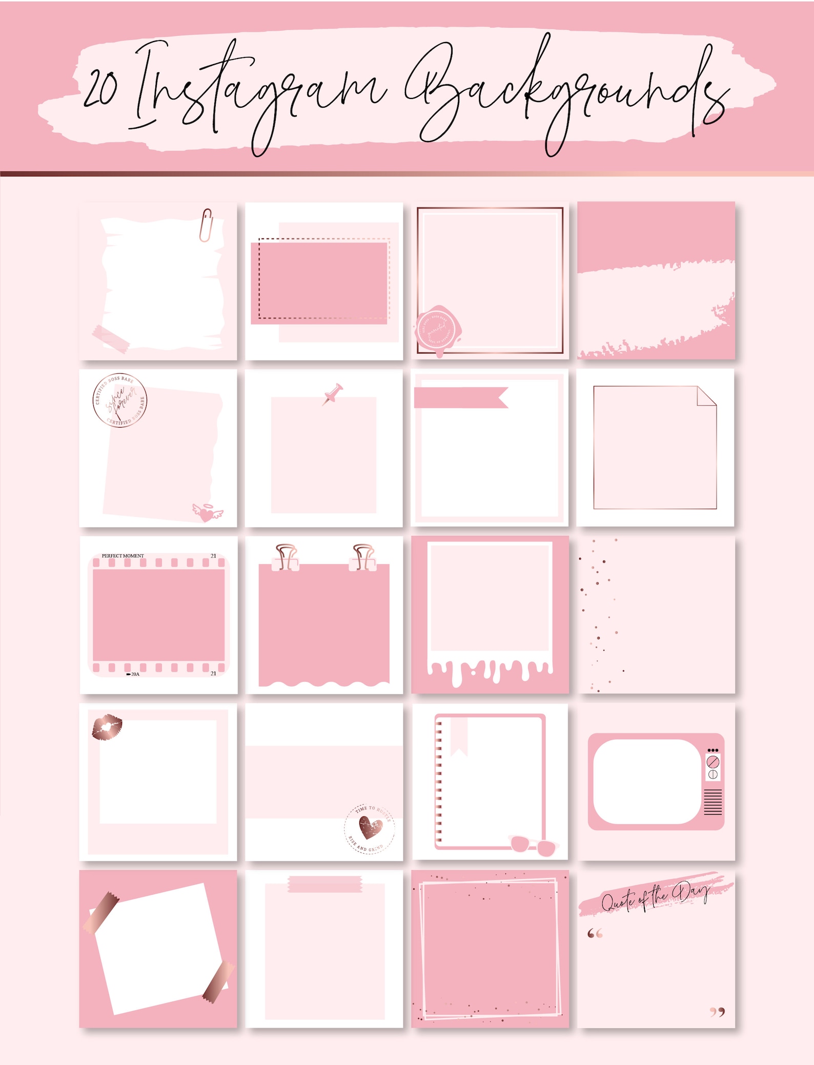 Instagram Post Templates Instagram Backgrounds Instagram | Etsy