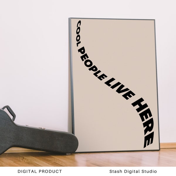 Cool People Live Here Print - Etsy