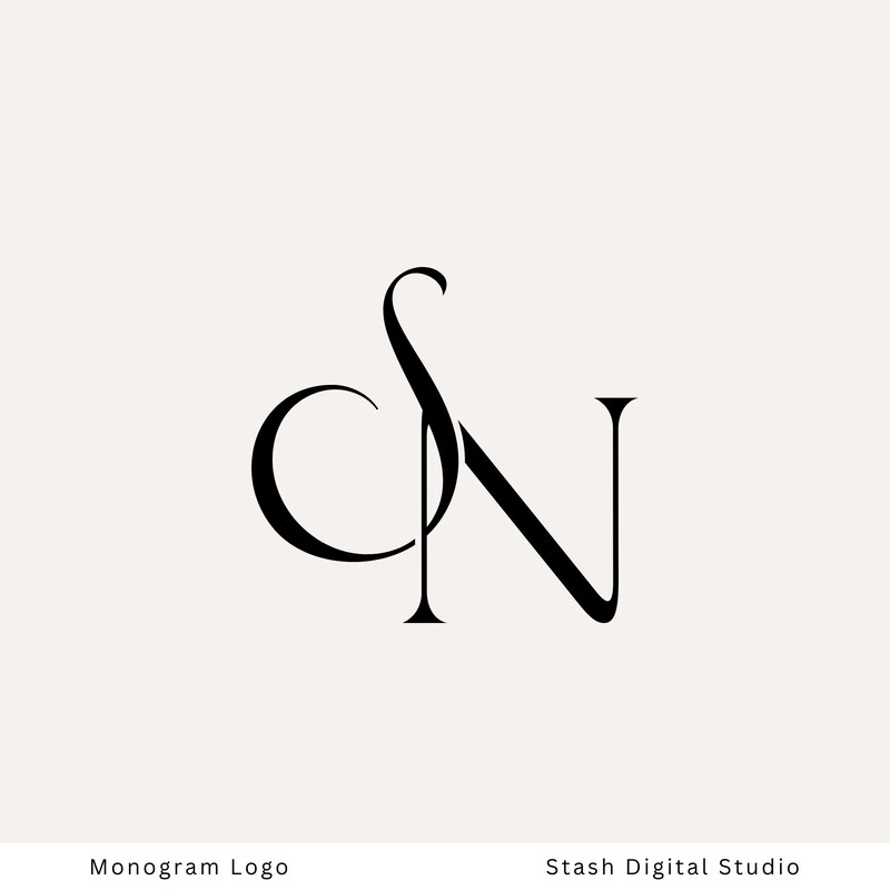 Modern Monogram - Etsy