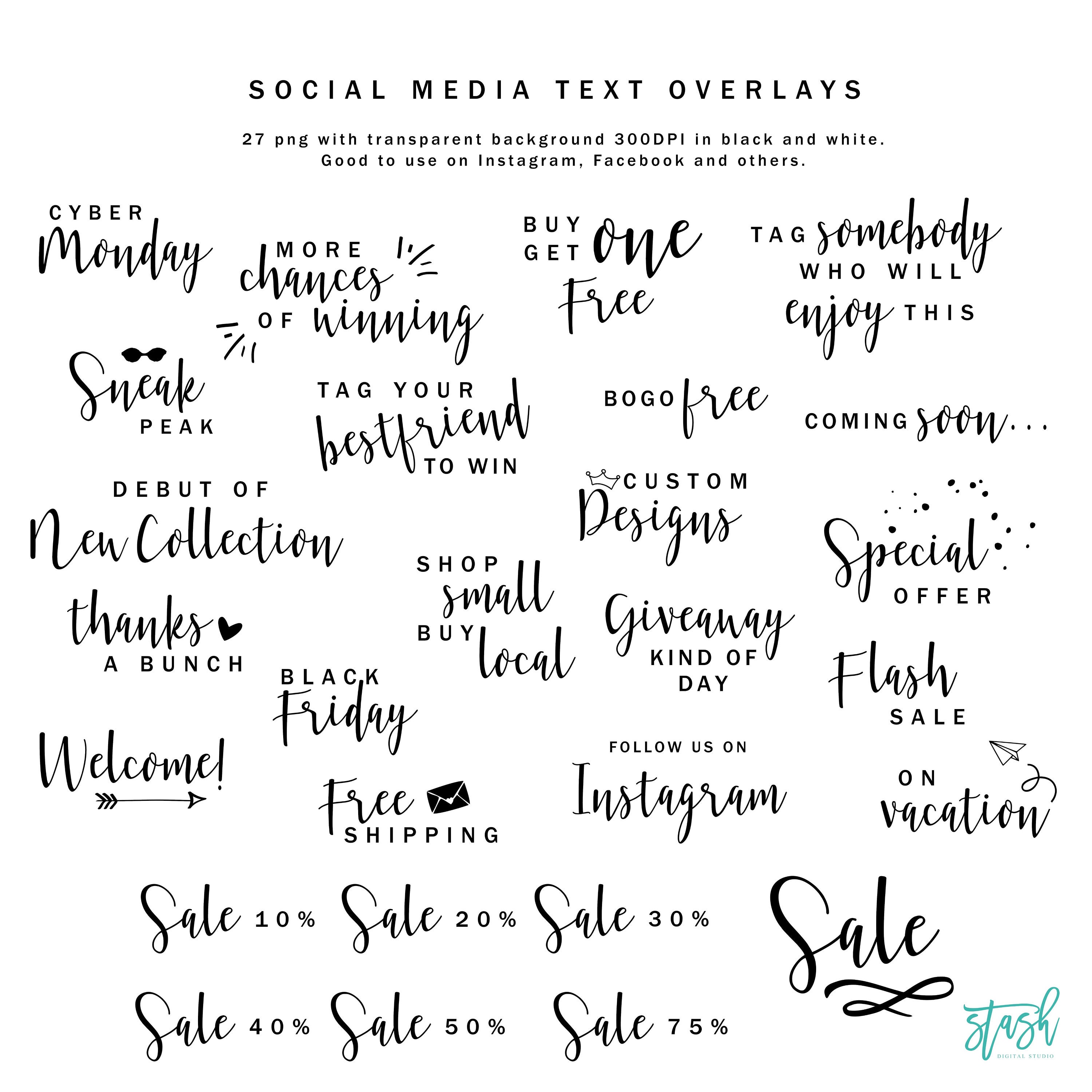Overlay Instagram White Background