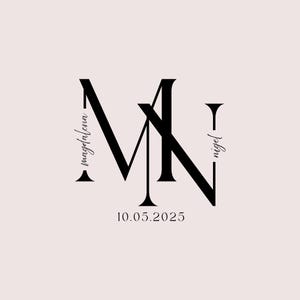 Monogram Logo • Initials Logo Design • Wedding Logo - Etsy