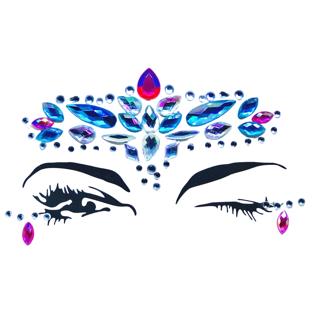 Self-adhesive Festival/carnival Face Gems - Etsy