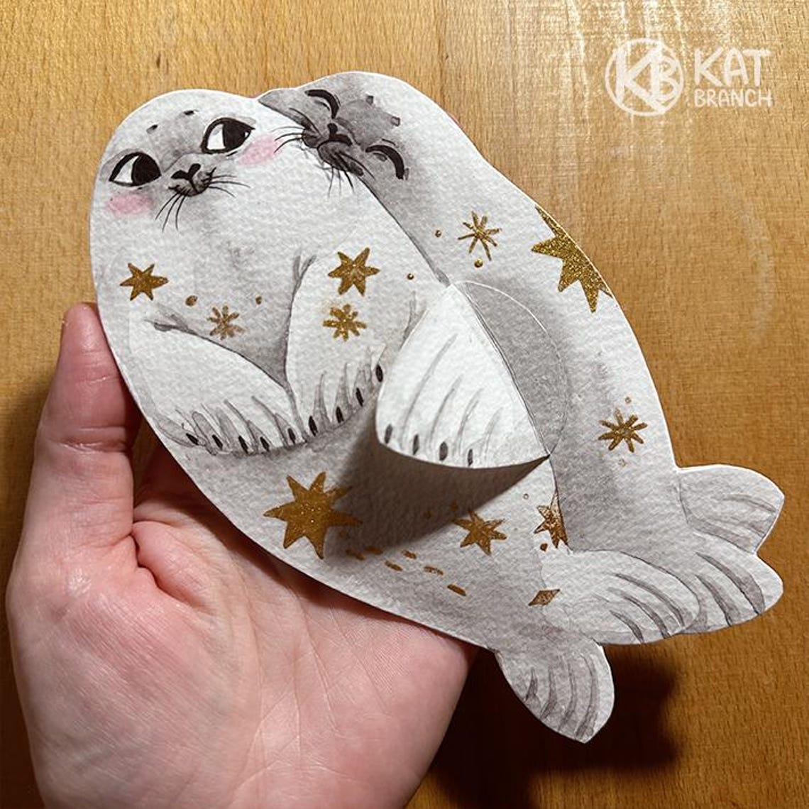 Valentine's Card With Seals. Postcard DIY Printable Card (PDF) - Etsy