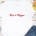 Cute Vegan Shirt for Women and Girls Funny Vegan T Shirt Très Végan ...