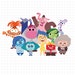 1534 Todos los nuevos personajes Clipart Inside Out 2 SVG, EPS, PNG ...