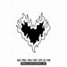 1301 - Fire Heart Svg/heart SVG/ Valentine's Day Svg/self Love Svg ...