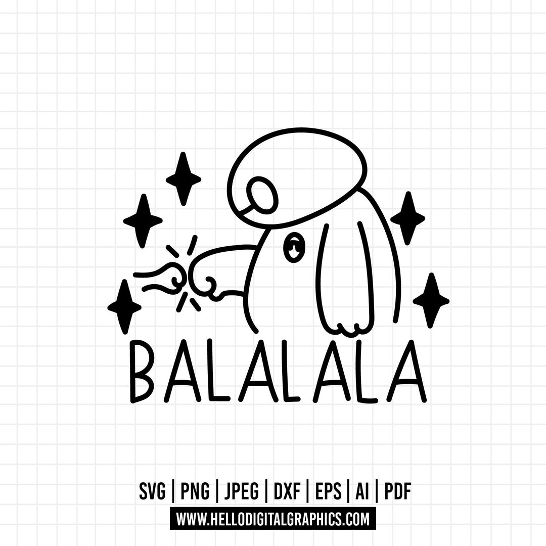 1205 - Baymax, Big Hero Line Art Svg, Eps, Jpeg, Dxf, Png. Disneyy ...