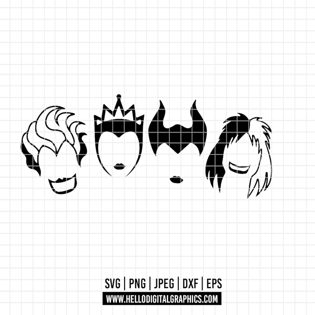 195 - Disneyy Villains, Bad Girls SVG, EPS, PNG - Disney's Mean Girls ...