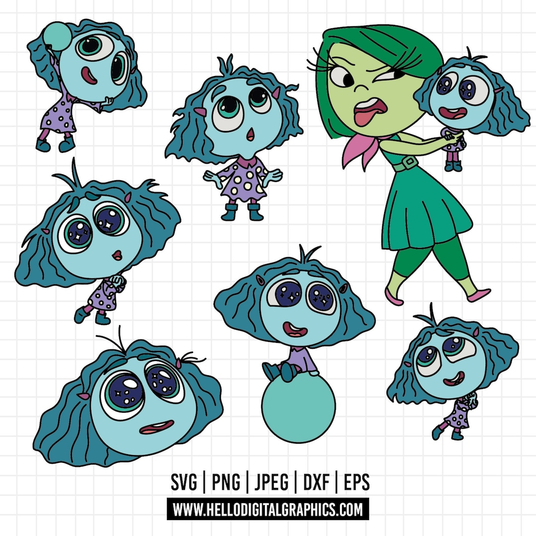1502 - Envy Pack Bundle Inside Out 2 SVG, EPS, PNG - Envy Dtf Clipart ...