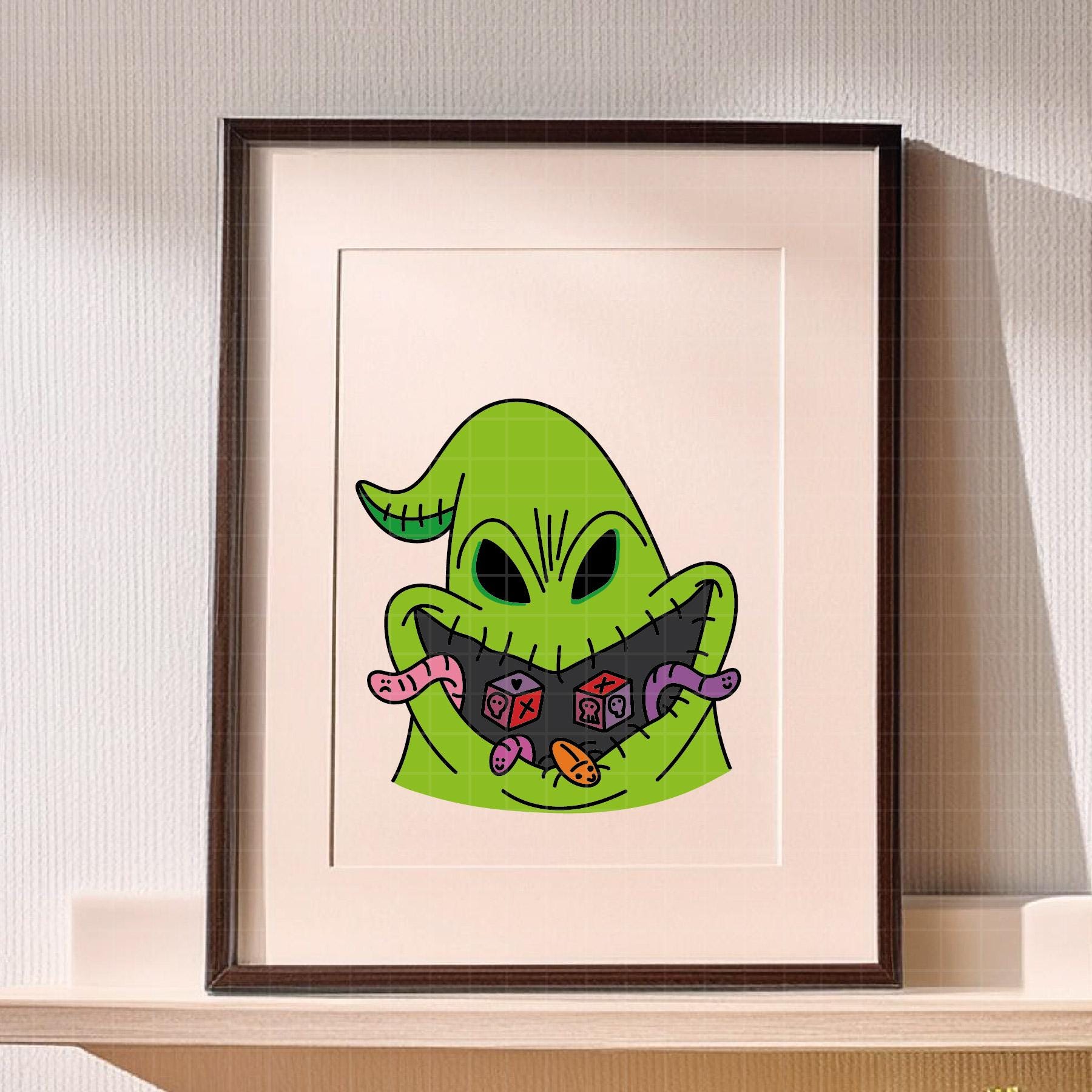 3768 - Oogie Boogie Dtf Full Color Nightmare Before Christmas Svg, Eps ...