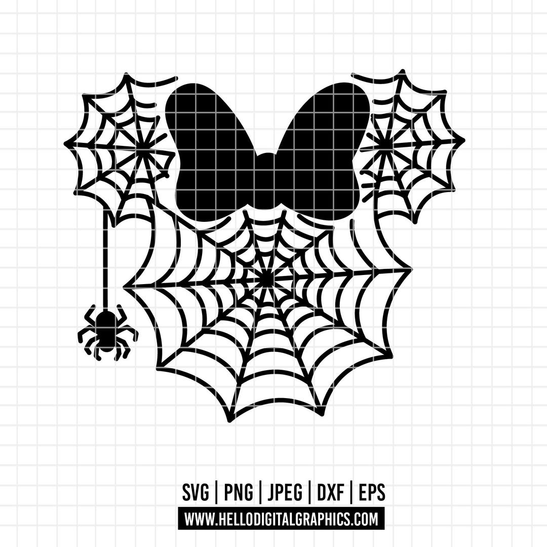 191 - Minnie's Spider SVG, EPS, PNG - Disneey's Spider Clipart Vector ...