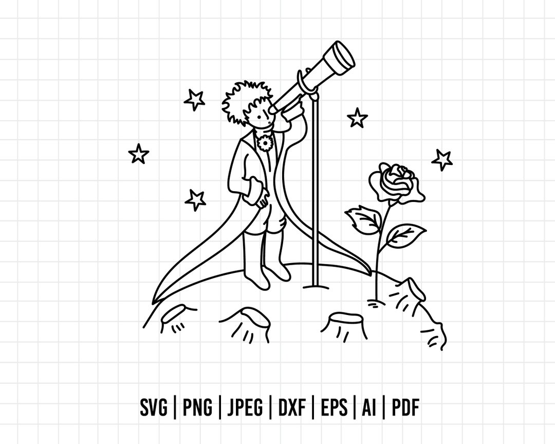 15 the Little Prince SVG, EPS, PNG, the Little Prince Clipart Vector ...