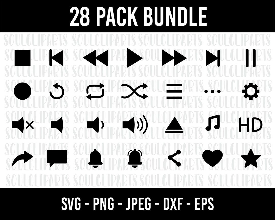COD730 Music Icons Svg, Volume Button SVG, Play Buttons Svg, Music ...